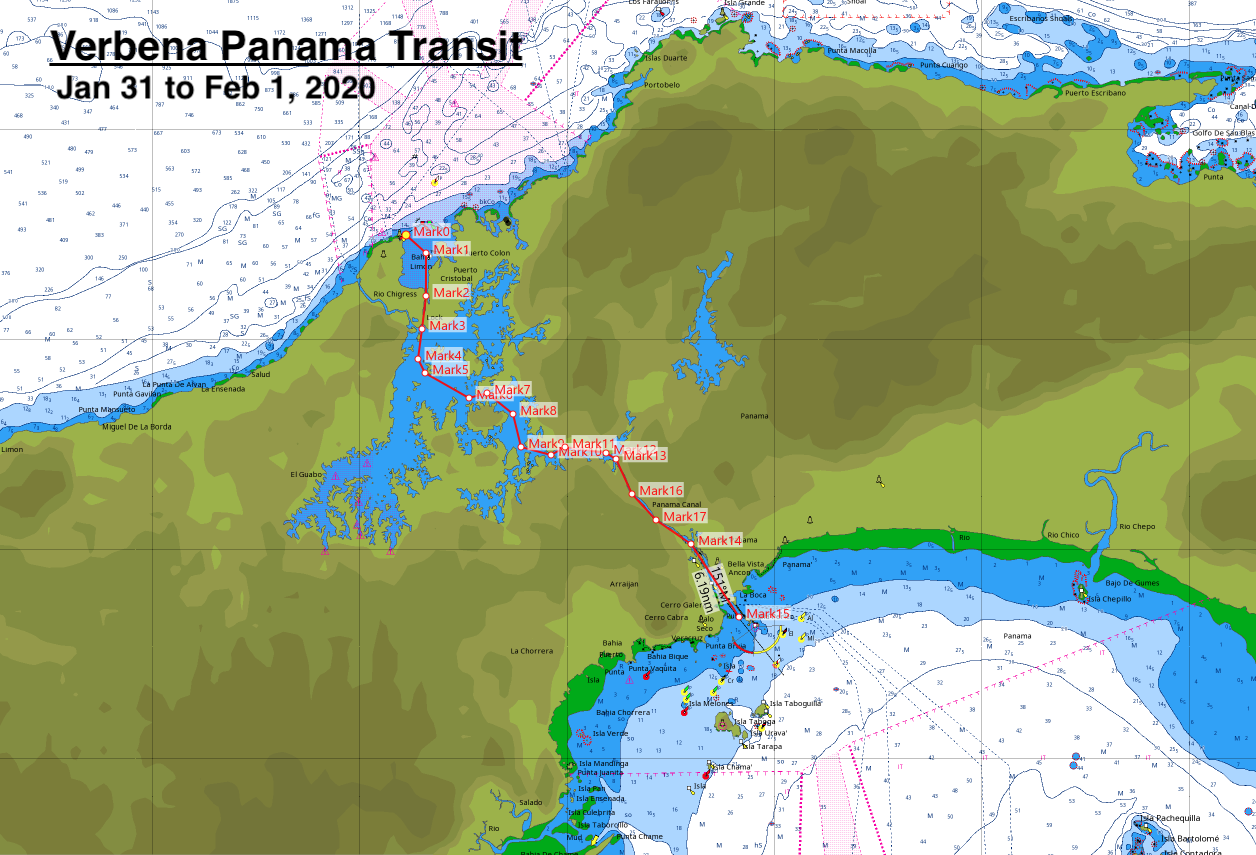 Feb 2 UPDATE – Through the Panama Canal – Sail Verbena
